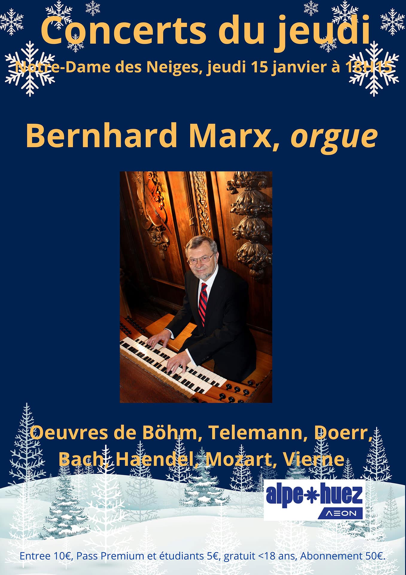 Thursday concert: Bernhard Marx | Alpe d'Huez